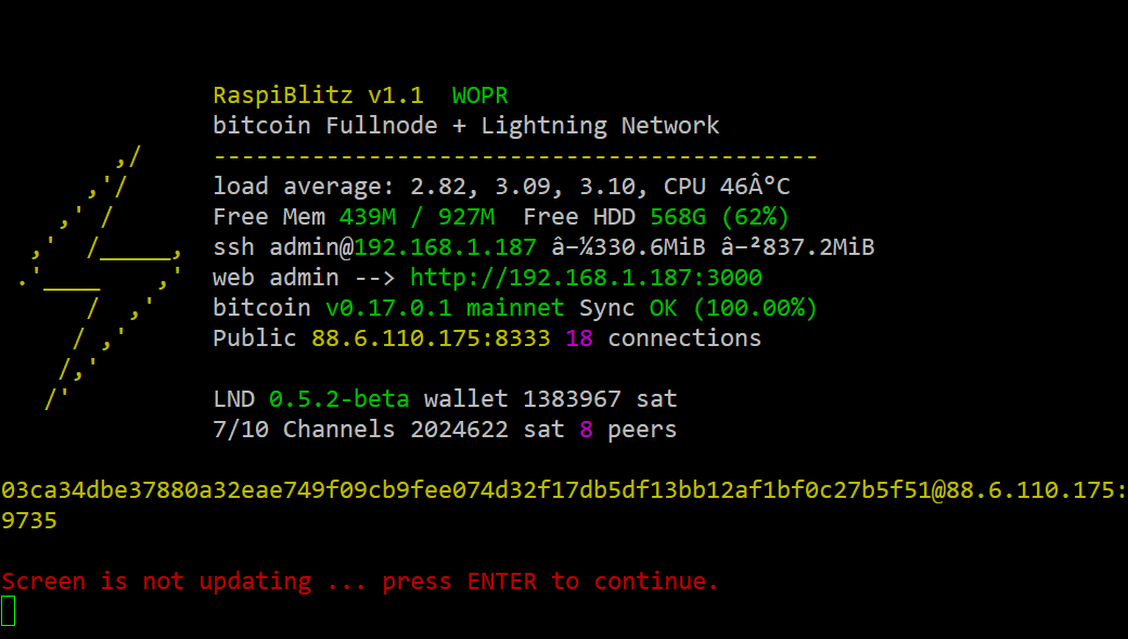 Issue with restored LND data. Authentication handshake failure. · Issue #442 · raspiblitz ...