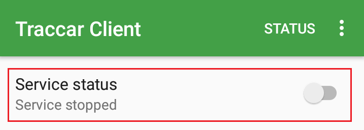 The status of the switch on and off the service · Issue #403 · traccar/traccar-client-android ...
