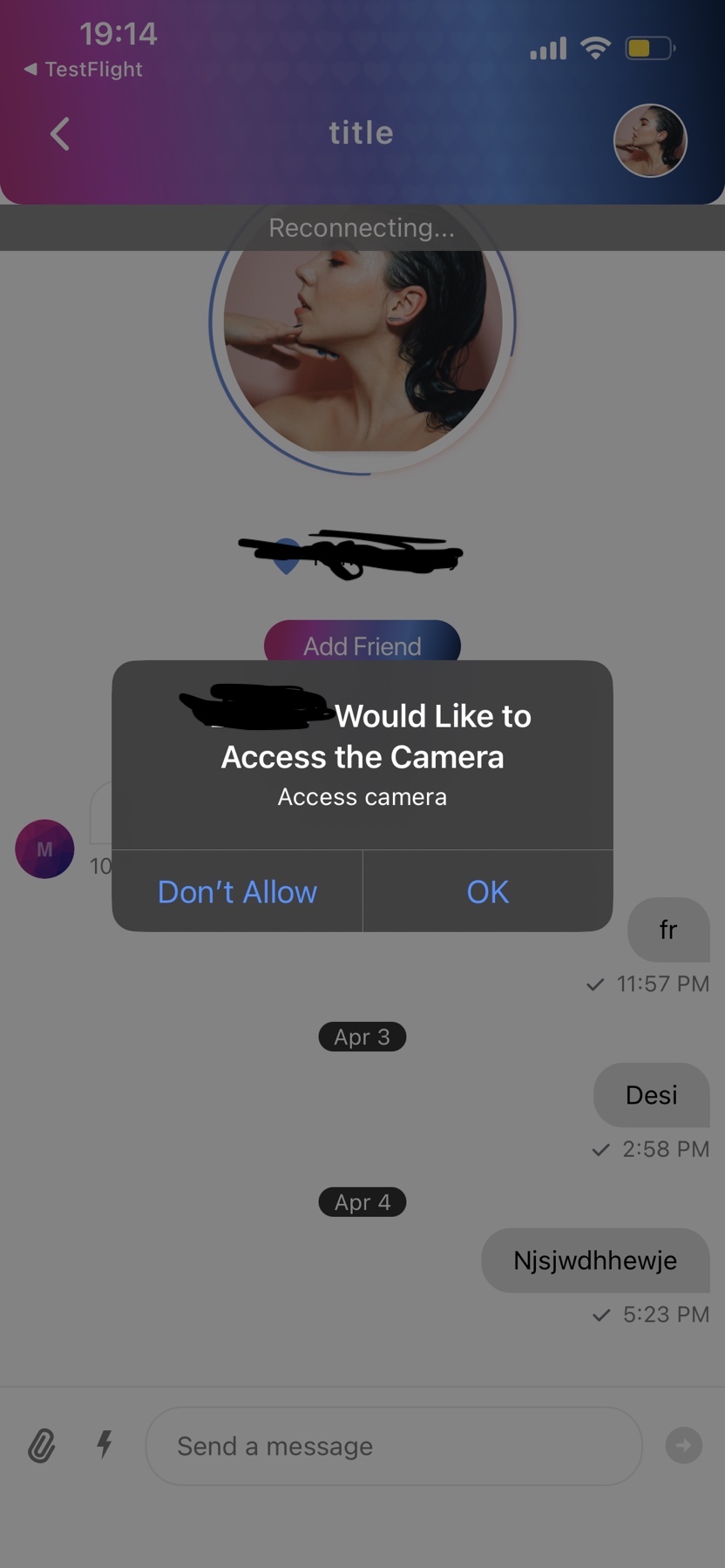 If User Doesn T Allow Camera Permissions And Clicks Again On Camera