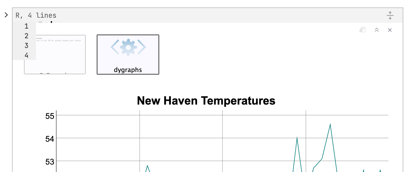 In visual mode, line numbers show in collapsed chunks · Issue #9892 · rstudio/rstudio · GitHub
