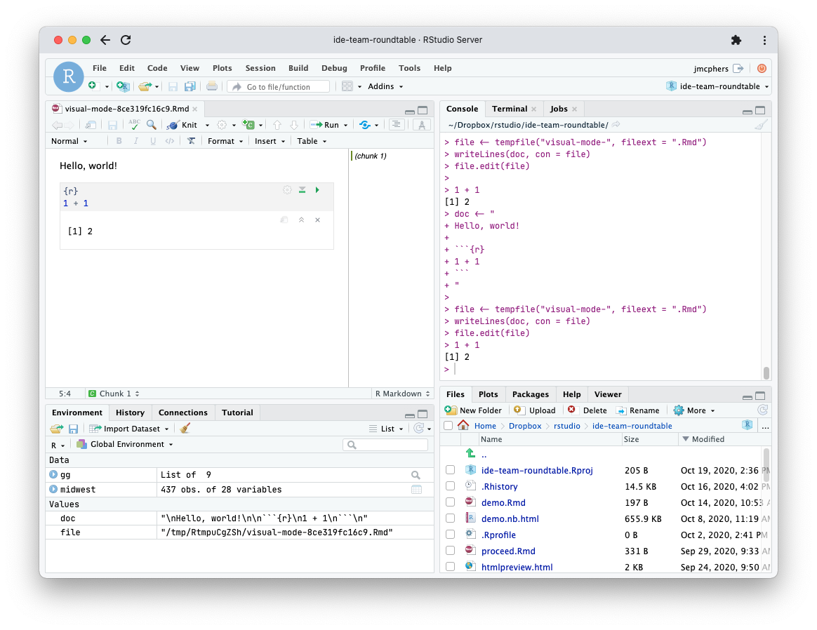 Visual markdown mode does not always recognize correct line when ...