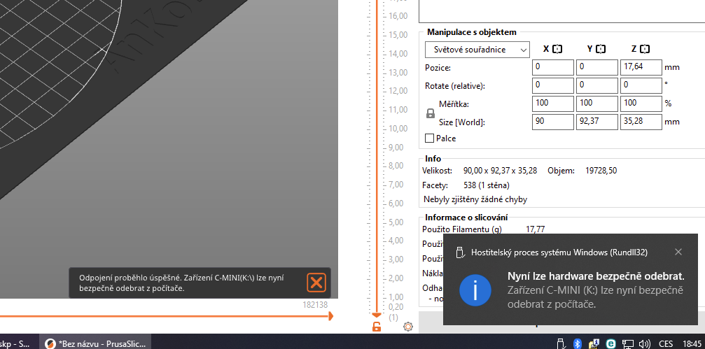 Export to SD card, remove card, then Prusaslicer crashed · Issue #10638 · prusa3d/PrusaSlicer ...