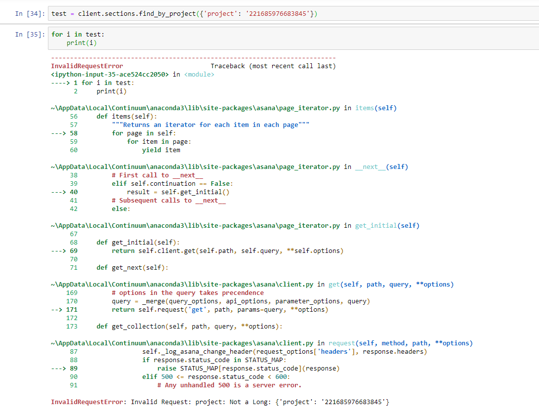 Invalid Request thrown with sections.find_by_project · Issue #100 ... Invalid Request thrown with sections.find_by_project · Issue #100 ...
