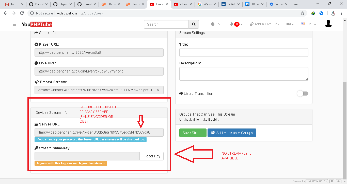 Live stream questions · Issue #1554 · WWBN/AVideo · GitHub