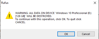 [Feature request] Less popups before starting the actual writing ...