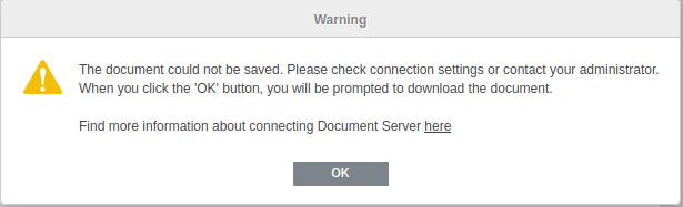 documentserver receives redirect 301 code and immediately displays ...