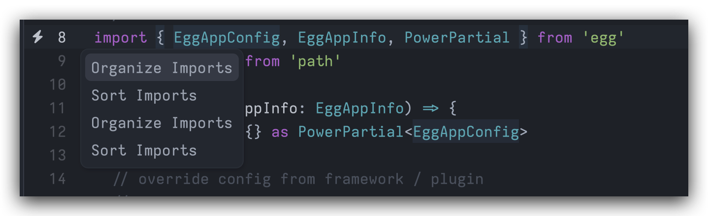 repeat buttons of "organize imports" and "sort imports" · Issue #5983 · zed-industries/zed · GitHub