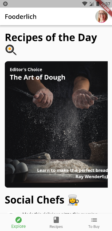 GitHub - itelsoftware/fooderlich_application_4: Flutter Apprentice Application_5