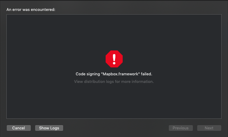 [iOS] Code Signing Issue on Distribute App · Issue #296 · rnmapbox/maps · GitHub