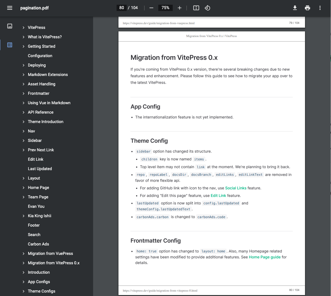 EPUB and/or PDF export for dev environment · Issue #546 · vuejs/vuepress · GitHub