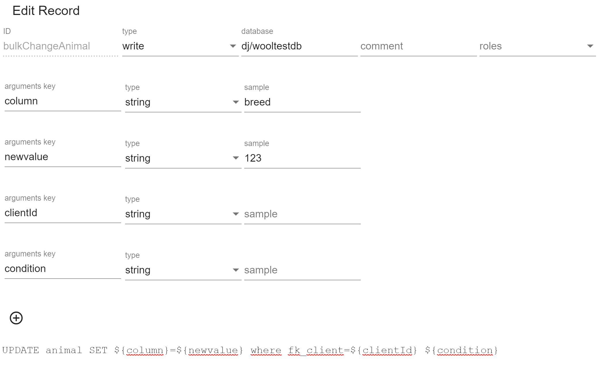 Provide Column Names And Other Parts Of The Sql As Parameter · Issue 260 · Dashjoin Platform