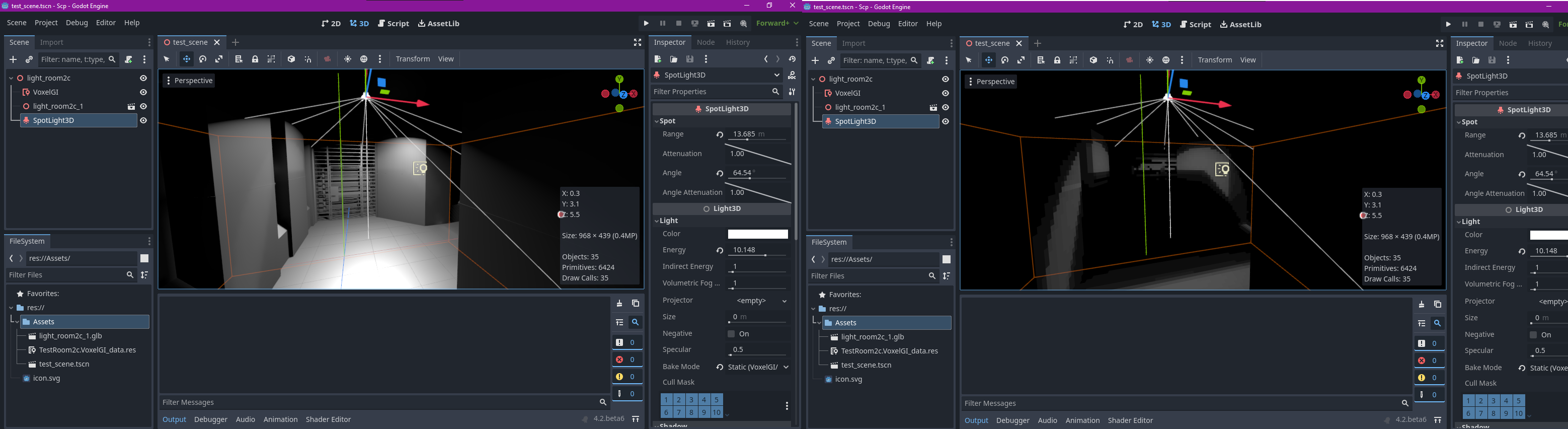 Shadows in VoxelGI voxel scene that do not appear in the rendered scene · Issue #84992 ...