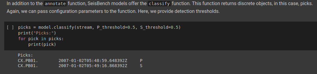 Usage and documentation · Issue #197 · seisbench/seisbench · GitHub