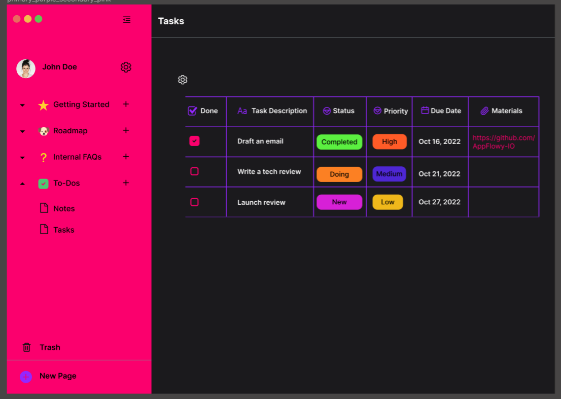 [FR] Create a new purple dark theme · Issue #1476 · AppFlowy-IO ...