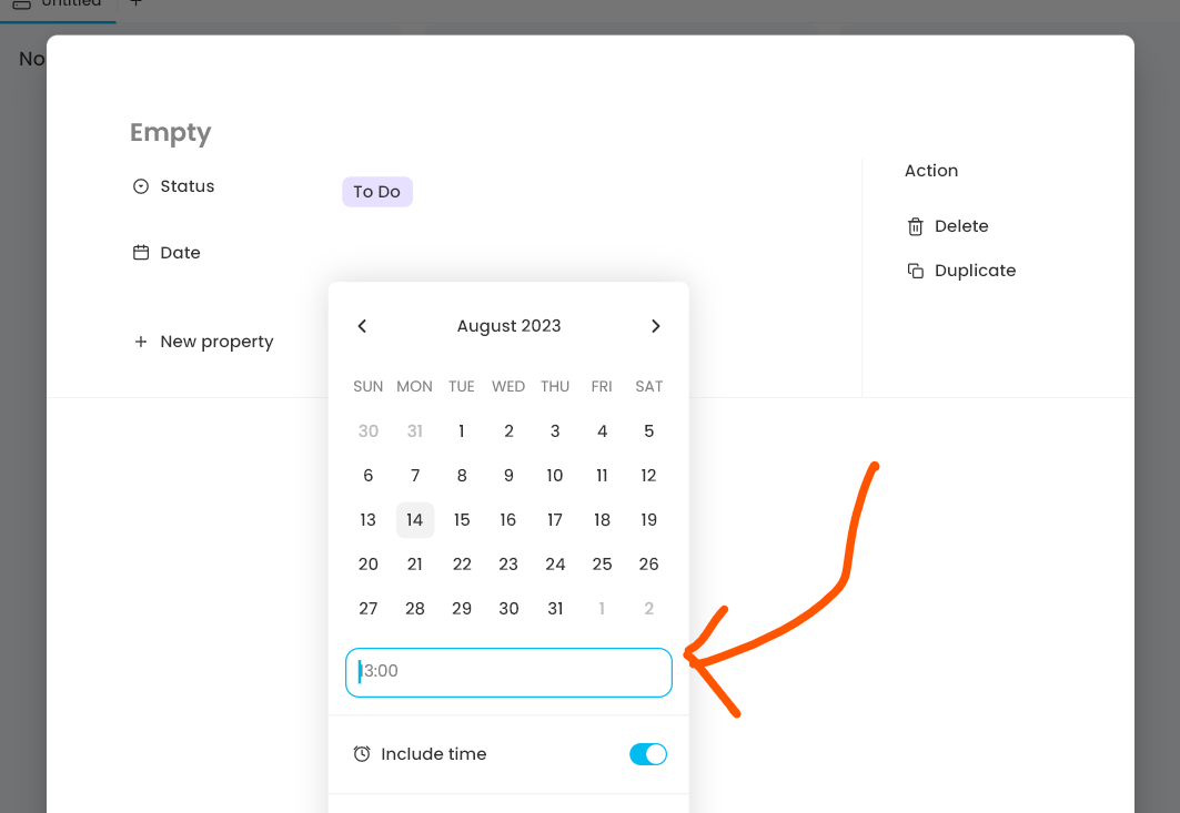 [bug] Can T Select Or Edit Time If Date Is Not Set When Picking Date From Grid Kanban · Issue