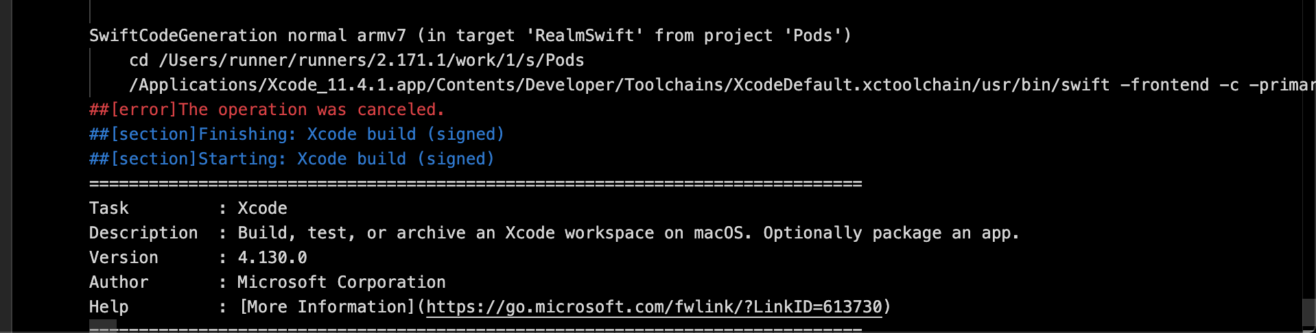 Problem build app iOS · Issue #1913 · microsoft/appcenter · GitHub