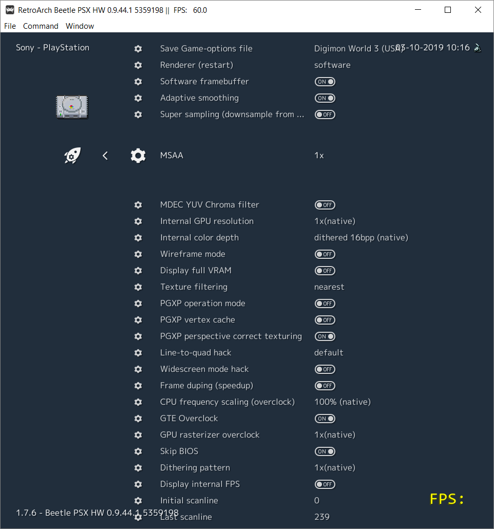 Digimon World 3 Significant Framerate Drop · Issue #494 · libretro/beetle-psx-libretro · GitHub