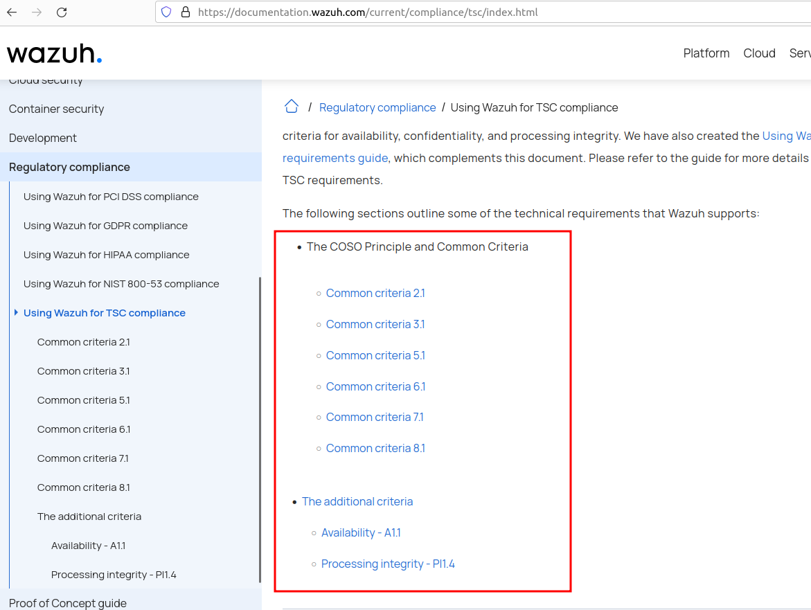 Change TOC tree visualization for TSC compliance document · Issue #6177 · wazuh/wazuh ...