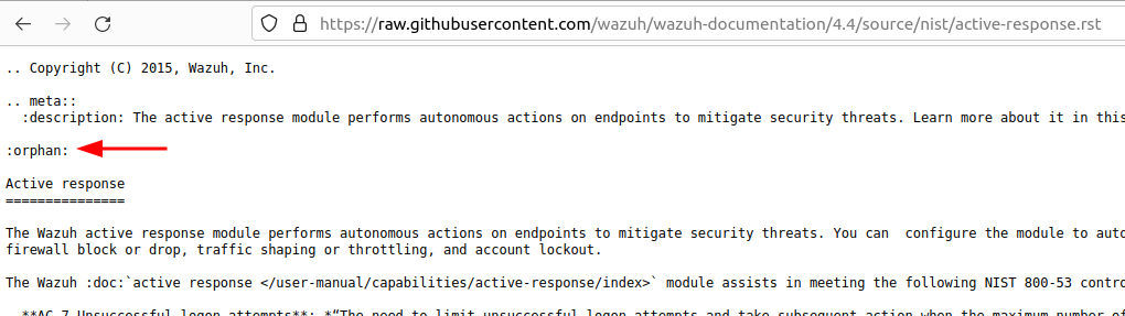 Review orphan source files implementation · Issue #6210 · wazuh/wazuh-documentation · GitHub