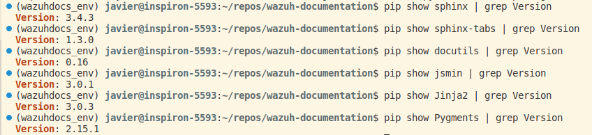 Review dependencies requirements for building docs · Issue #6212 · wazuh/wazuh-documentation ...