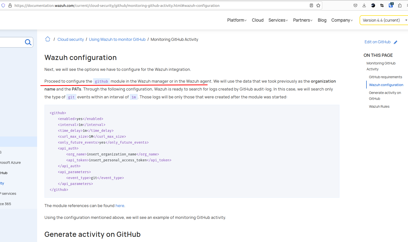 Clarify where to configure the manager for cloud security · Issue #6248 · wazuh/wazuh ...