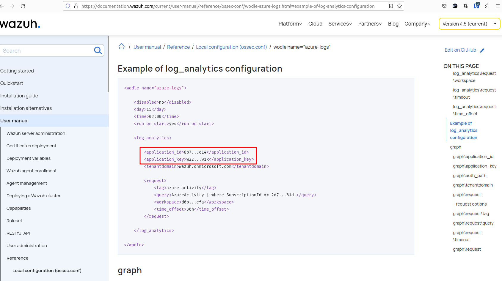 Setting up credentials in `ossec.conf` · Issue #6363 · wazuh/wazuh-documentation · GitHub