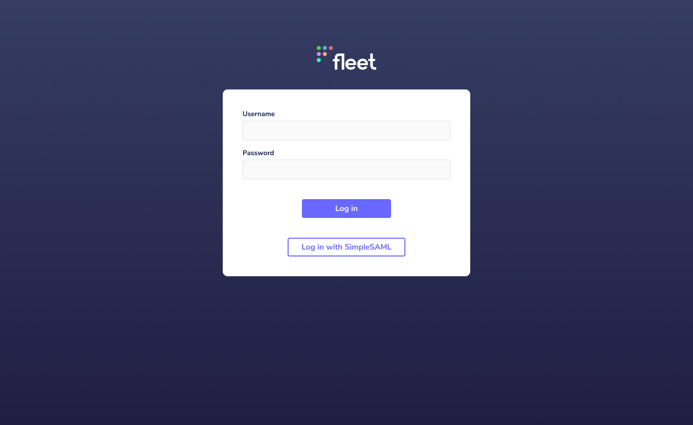 Improve UI for SSO Login · Issue #554 · fleetdm/fleet · GitHub