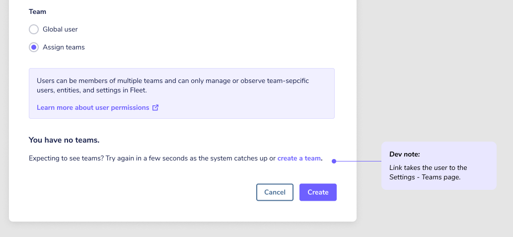 Basic Tier: Create user modal when no teams exist · Issue #1185 ...