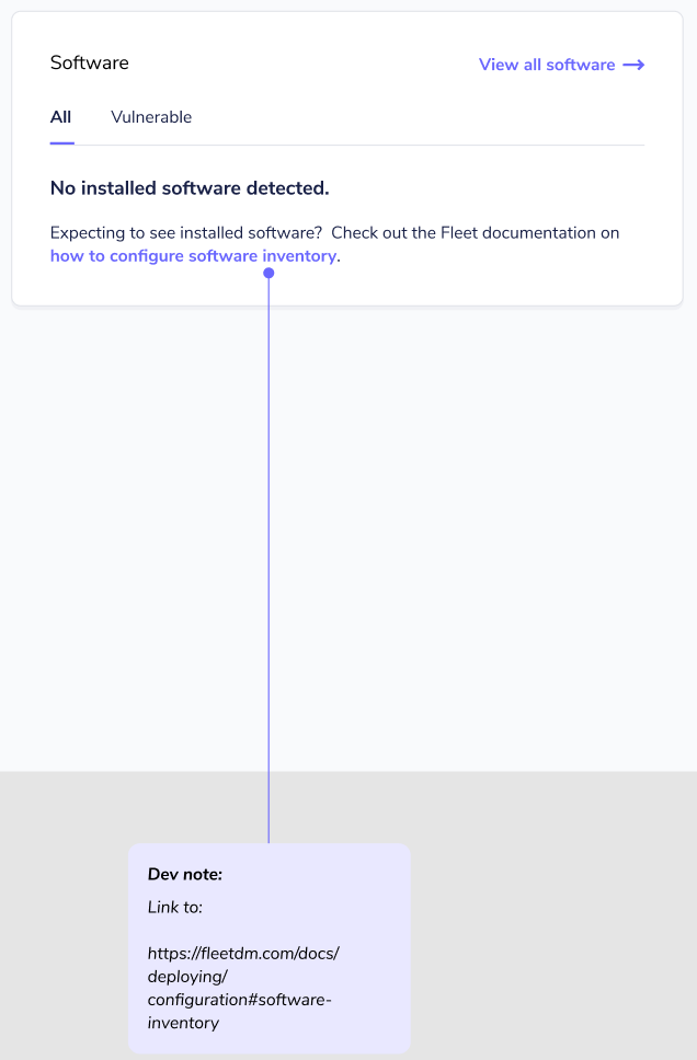 Make "Software" table empty state more helpful · Issue #2975 · fleetdm/fleet · GitHub