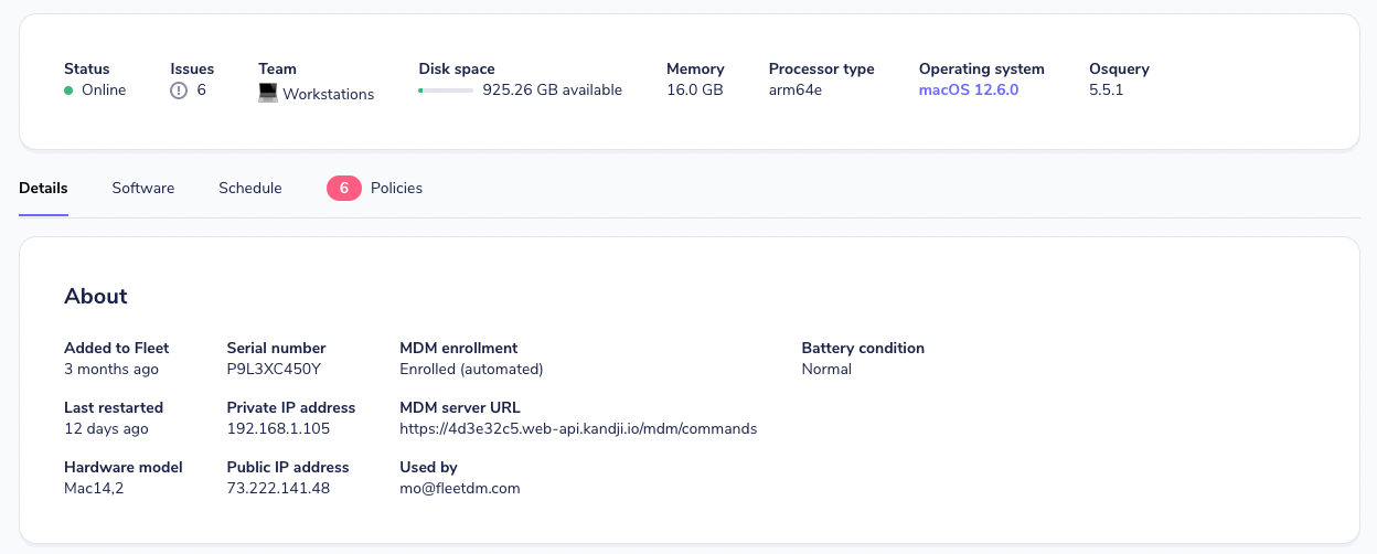 Show all info on the My device page · Issue #8226 · fleetdm/fleet · GitHub