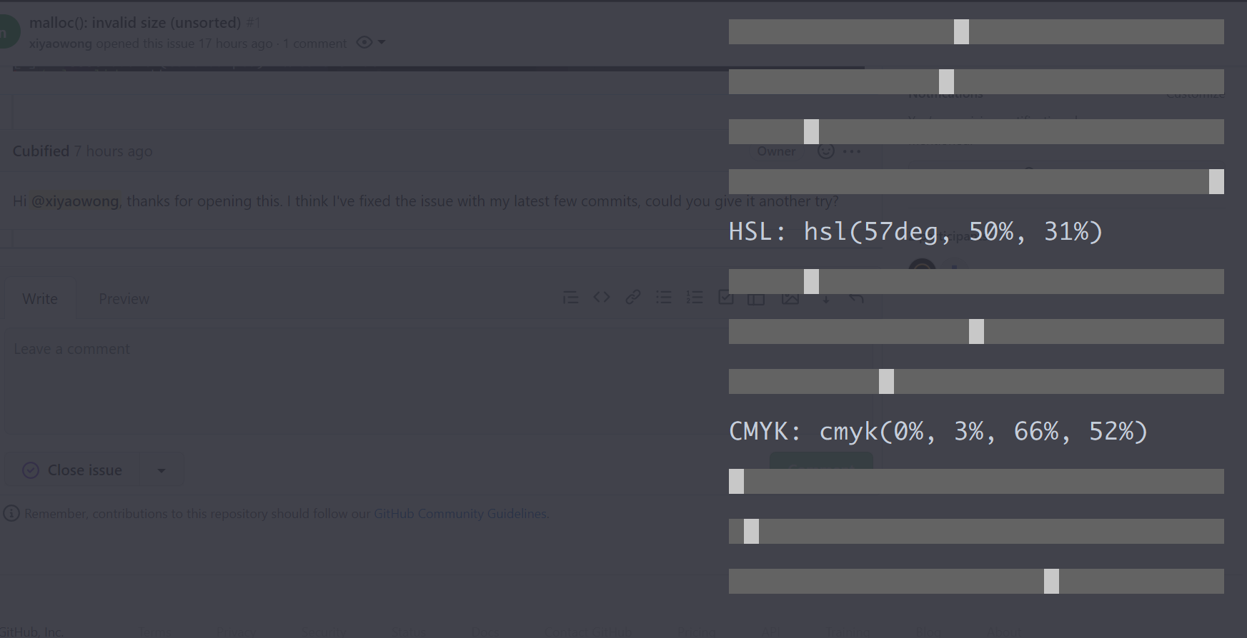 malloc(): invalid size (unsorted) · Issue #1 · Cubified/colorslide · GitHub