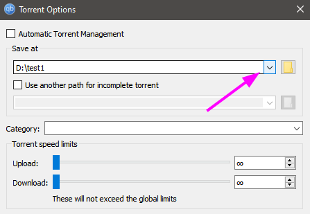 Share 'Save path history' from add torrent dialog with 'Torrent options' dialog · Issue #17630 ...