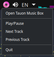 Tray menu isn't translatable · Issue #843 · Taiko2k/Tauon · GitHub