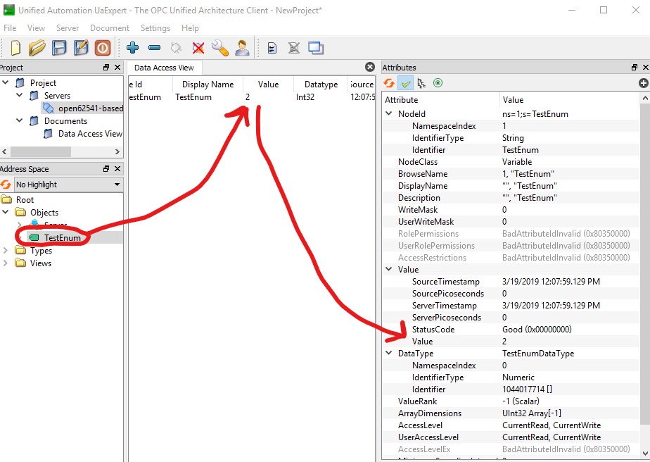 Weird behaviour displaying enum strings in Server · Issue #2584 · open62541/open62541 · GitHub