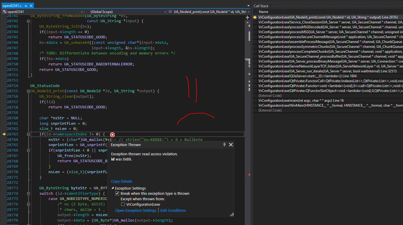 Crash Due To Use Of Null Session Object In Server · Issue 3596 · Open62541 Open62541 · Github