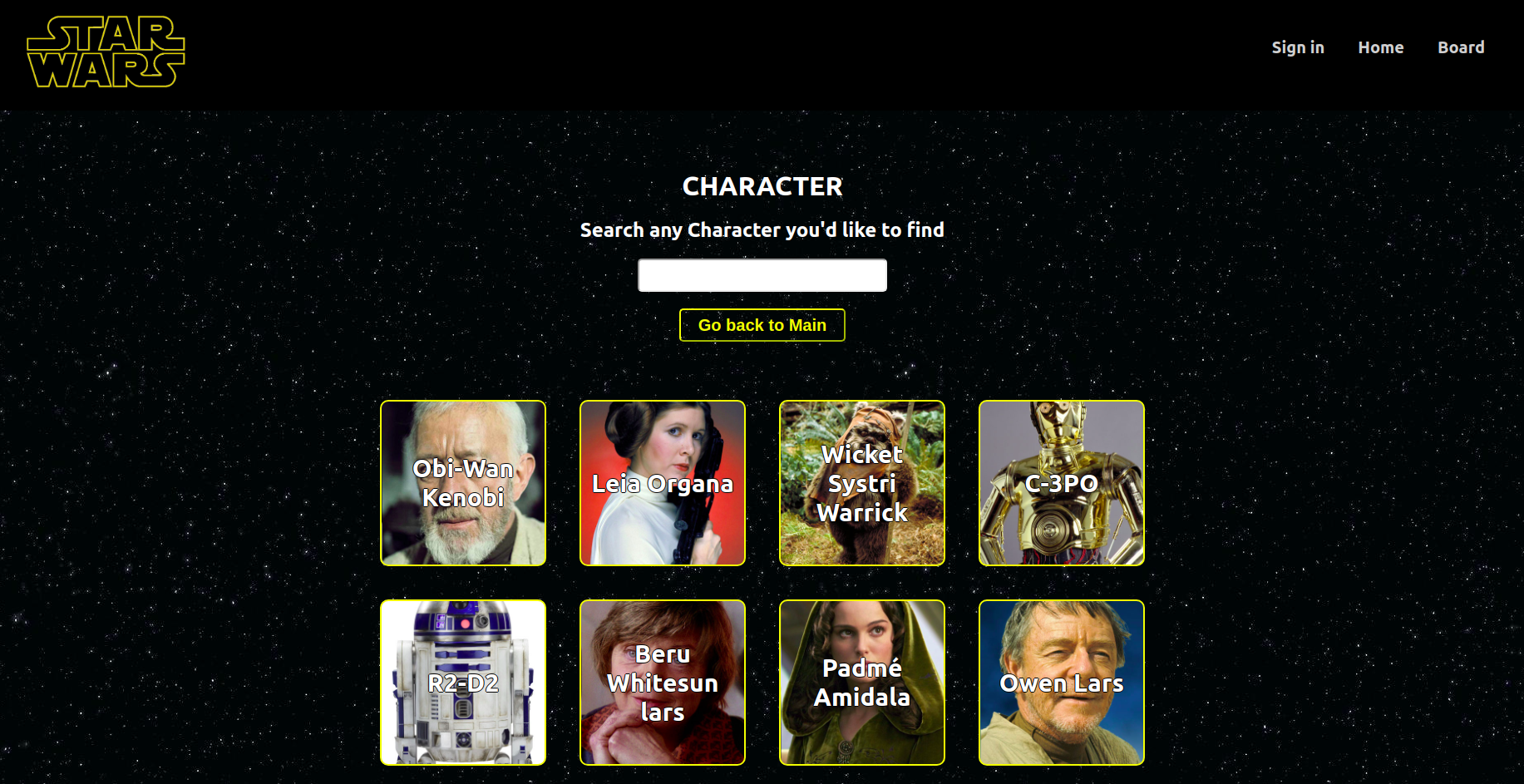 GitHub - heizence/Star-Wars-Website-client