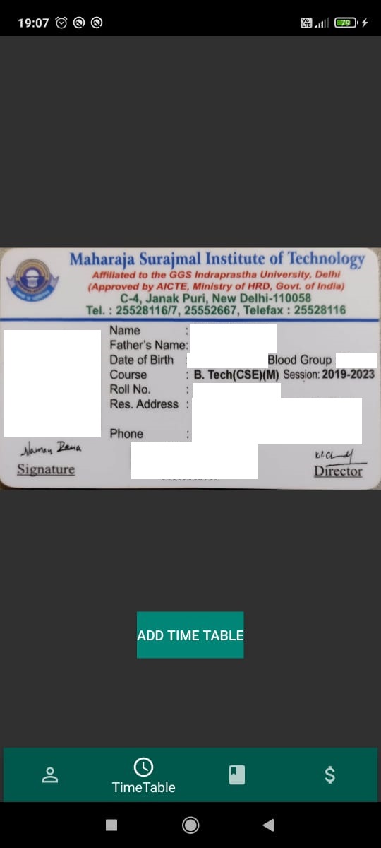 GitHub - namanrana16/IDcard-TimeTable-App: An app to display your ID card and zoomable timetable