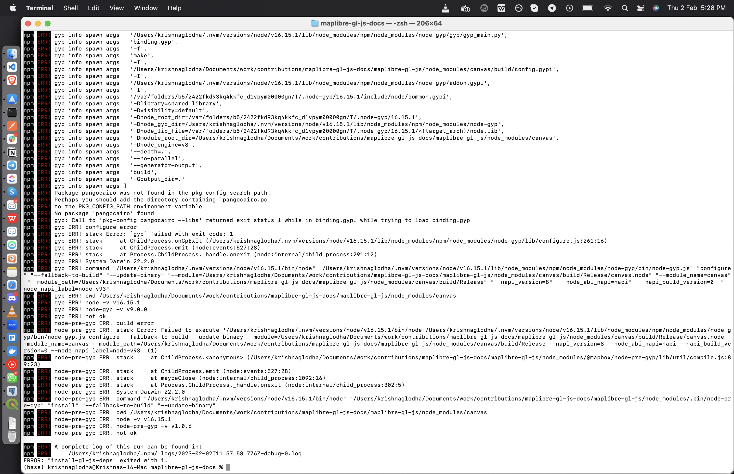 Setup Of Development Environment Locally Fails · Issue 384 · Maplibremaplibre Gl Js Docs · Github 