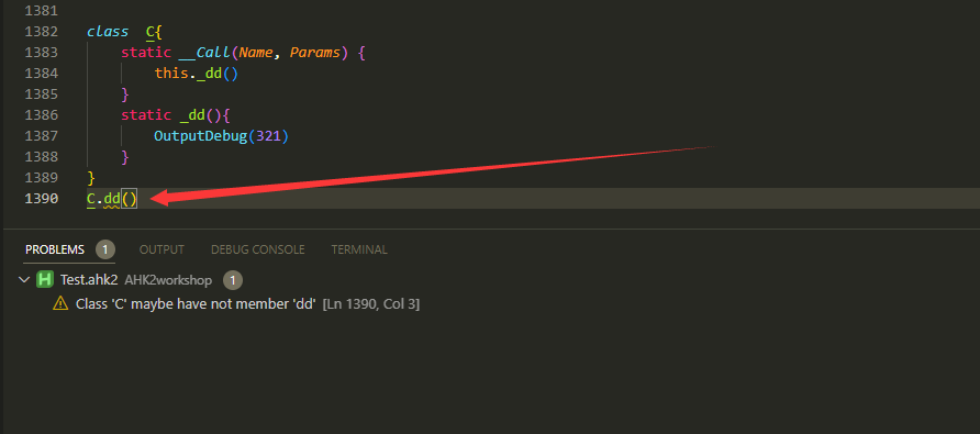 希望编辑器在相应元函数被实现时也消除相应警告 · Issue #235 · thqby/vscode-autohotkey2-lsp · GitHub