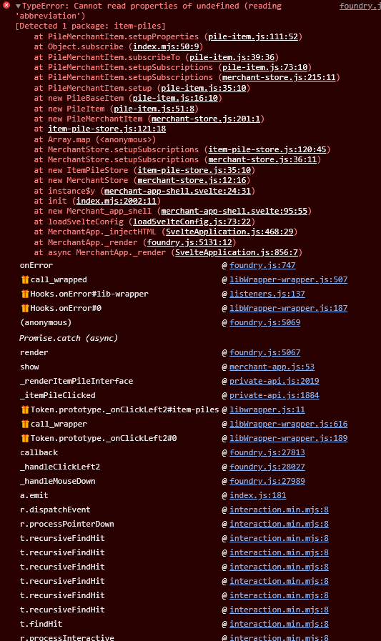 [BUG] - [PF2e] - Merchant shops broken · Issue #259 · fantasycalendar/FoundryVTT-ItemPiles · GitHub