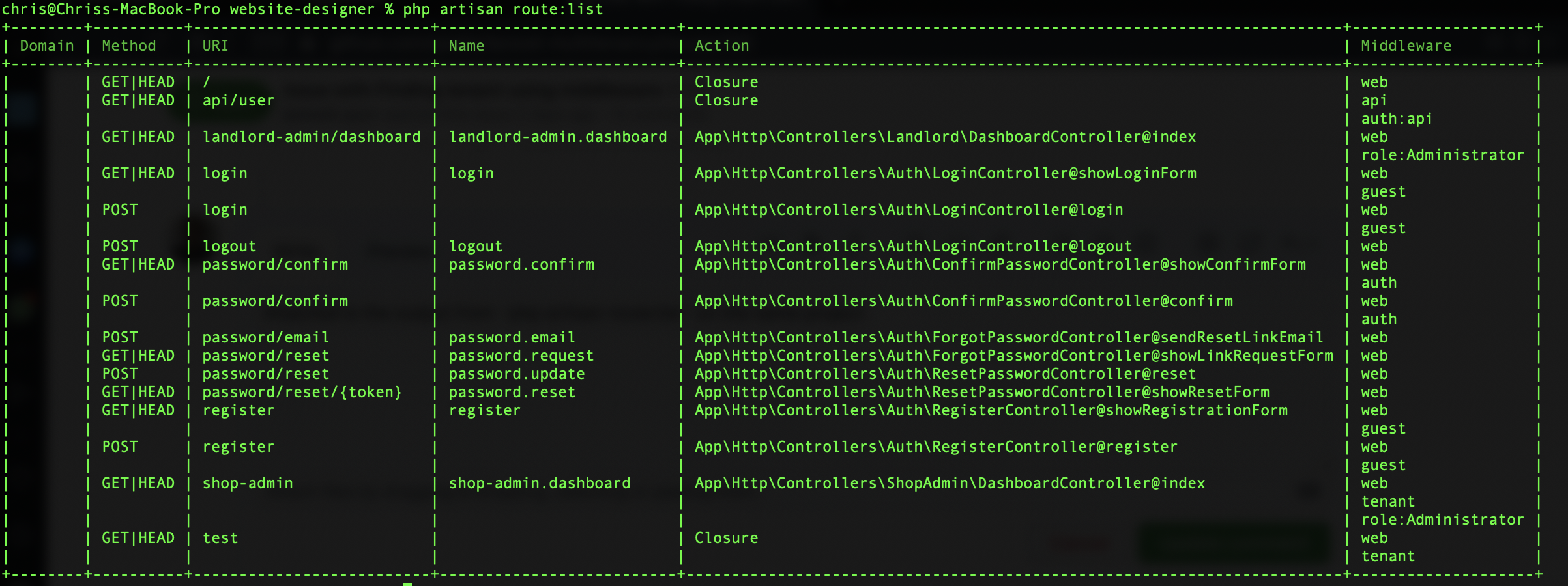 Issue with Finding tenant using middleware · Issue #150 · spatie/laravel-multitenancy · GitHub