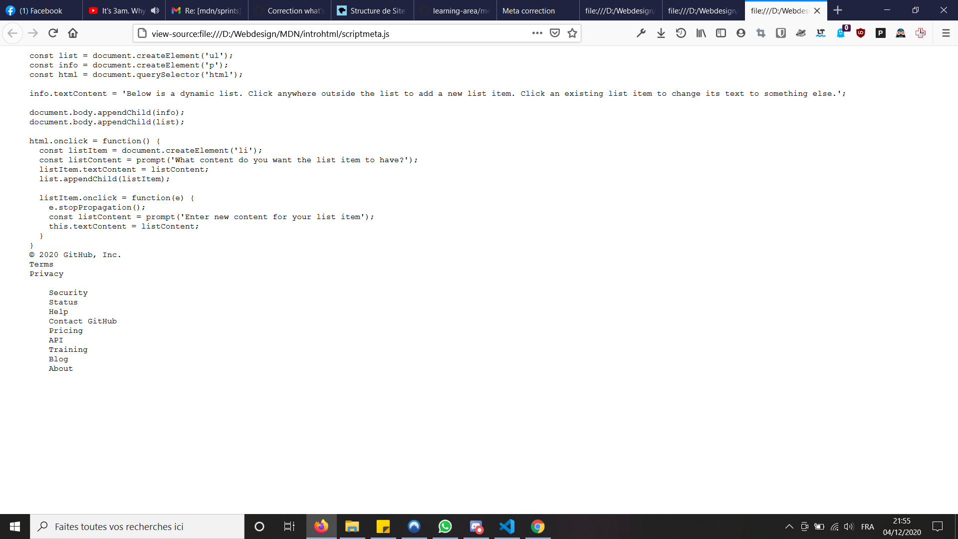 Correction what's in the head · Issue #3928 · mdn/sprints · GitHub