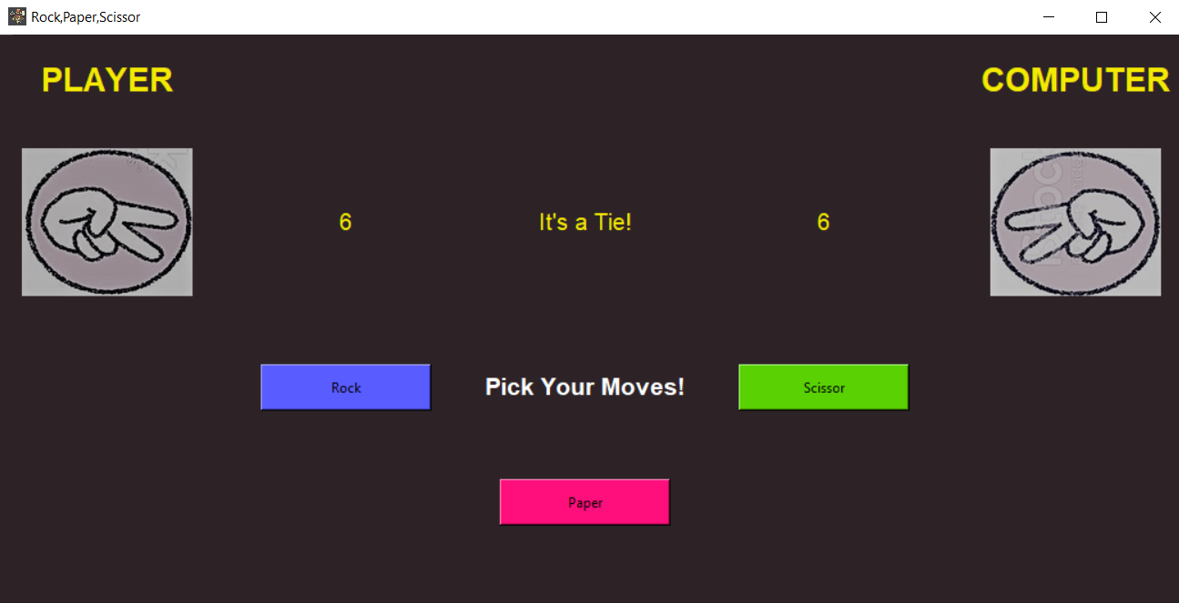 GitHub - ChitraVKumar/Rock-Paper-Scissor: Python programming with ...