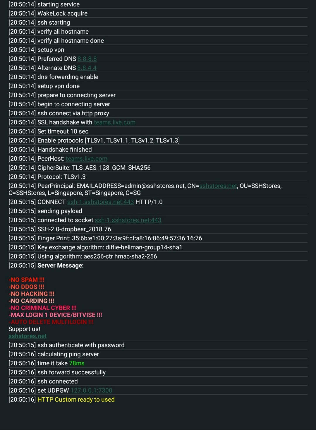 Feature request: SSH connect with SSL/SNI · Issue #322 · SagerNet/sing-box · GitHub
