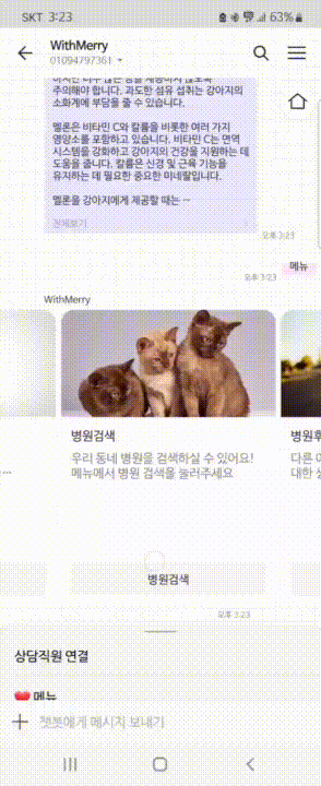 GitHub - ressa009/Withmerry: 반려동물 관련 정보 제공 AI, 병원 검색, 진료 예약 서비스 제공 챗봇