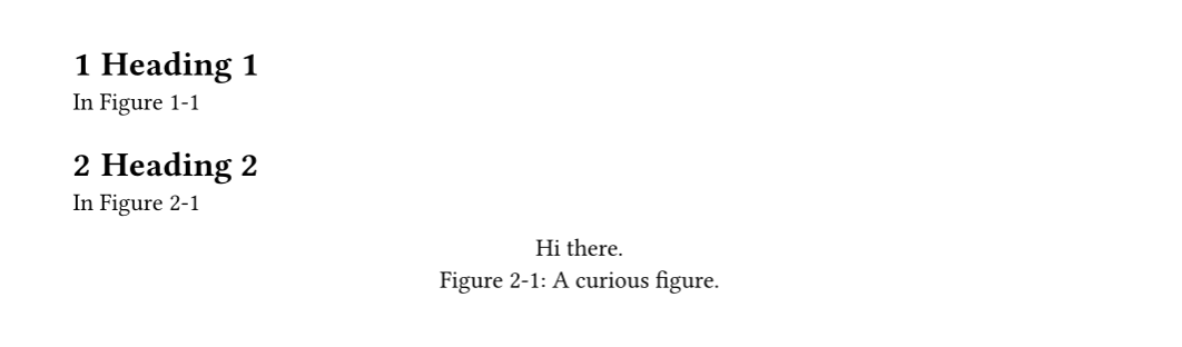 Introspection within numbering, heading, or caption breaks references and outline · Issue #1057 ...