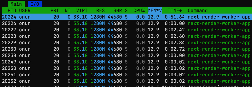 appDir + RSC: "The server is running out of memory, restarting to free up memory" · Issue #46756 ...