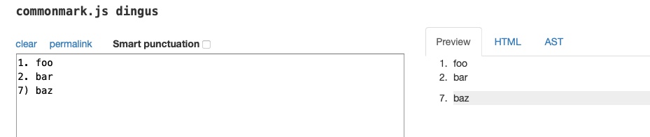 Ordered List with Start Number · Issue #2173 · nhn/tui.editor · GitHub