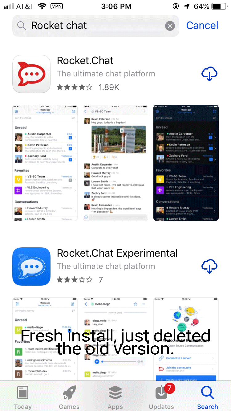 iOS app does not recognize joined channels · Issue #1834 · RocketChat/Rocket.Chat.ReactNative ...