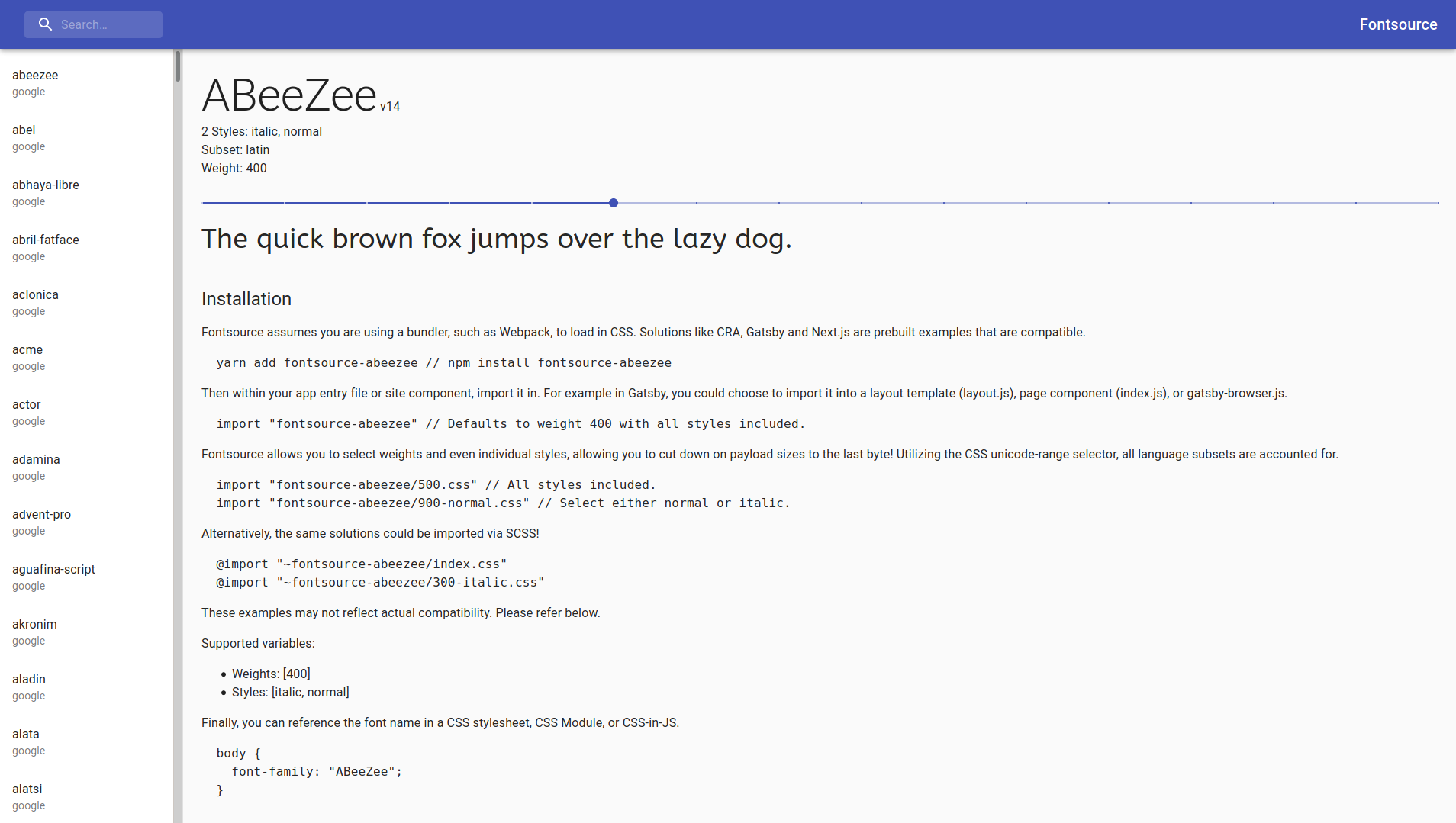 Fontsource Search Directory · Issue #48 · fontsource/fontsource · GitHub